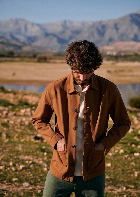 Tim Jacket - Vintage Blue - Organic Cotton - Sézane