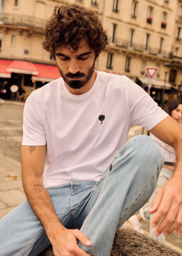 Trèfle T-Shirt - White - Organic Cotton - Sézane