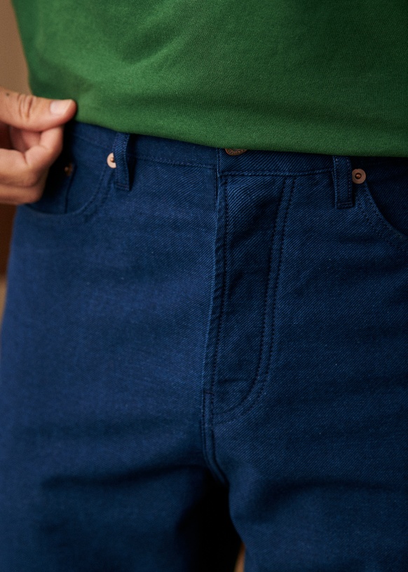 Pantalon Swan - Denim Clair - Coton - Octobre Éditions