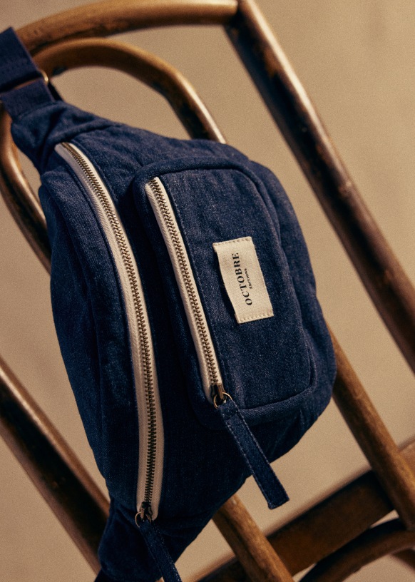 Ember Pouches - Large Khaki Rib - Cotton - Sézane