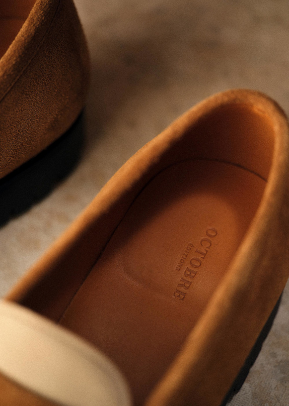 Kelron Loafers - Camel / Beige - Bovine leather - Octobre Éditions