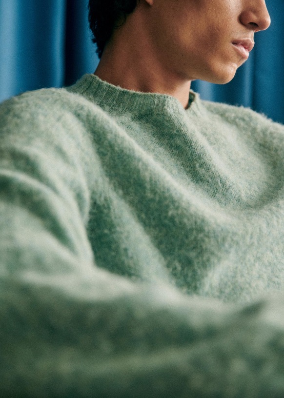 Wesley Sweater - Sea Green - Wool - Sézane