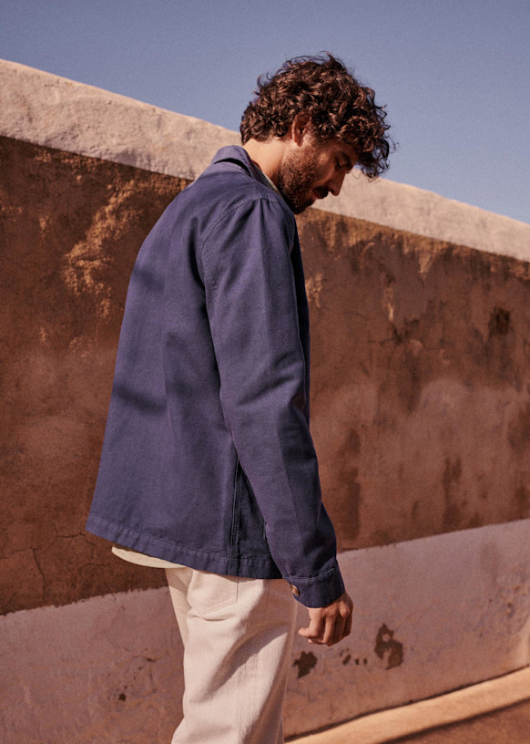 Tim Jacket - Vintage Blue - Organic Cotton - Sézane