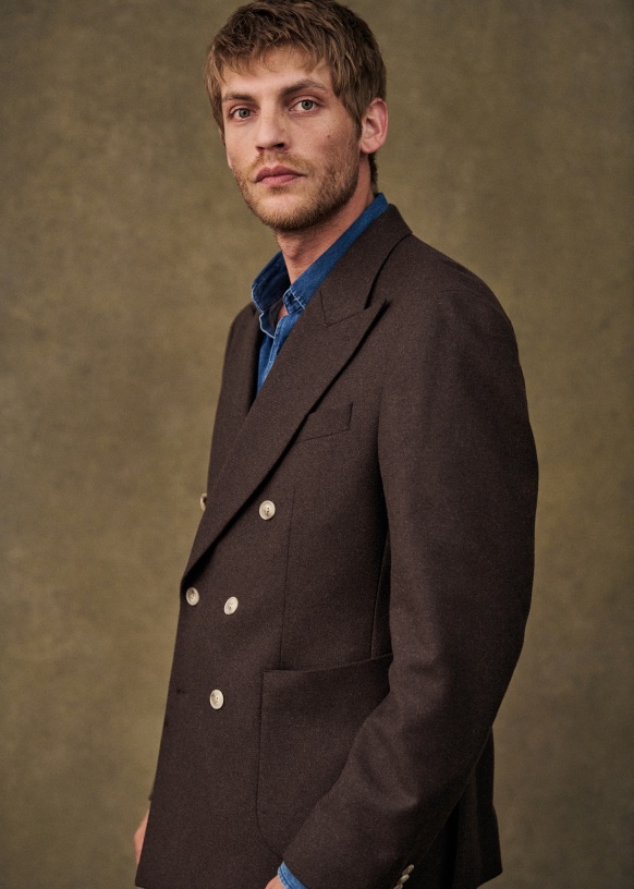 Hampton Suit jacket - Brown - Wool - Sézane