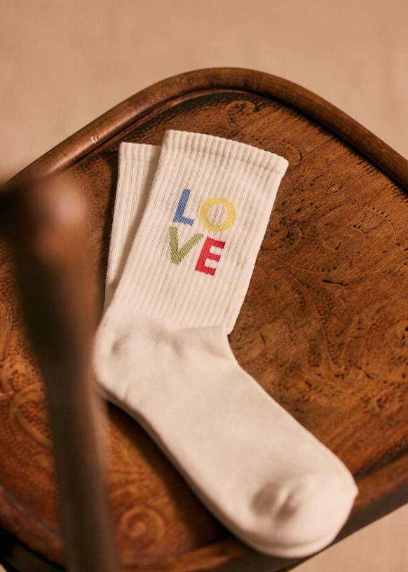 Love Socks - Blue - Organic Cotton - Sézane