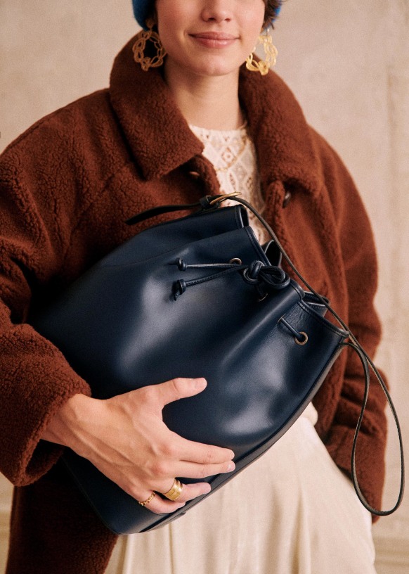 Maxi Farrow Bucket - Natural Heritage Leather - Vegetable-tanned smooth ...