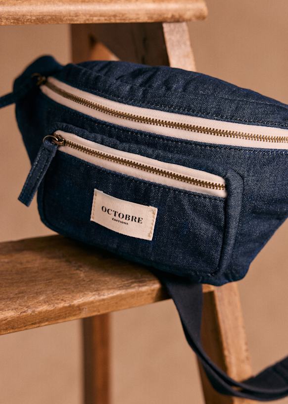 Ember crossbody pouch - Blue - Cotton - Sézane