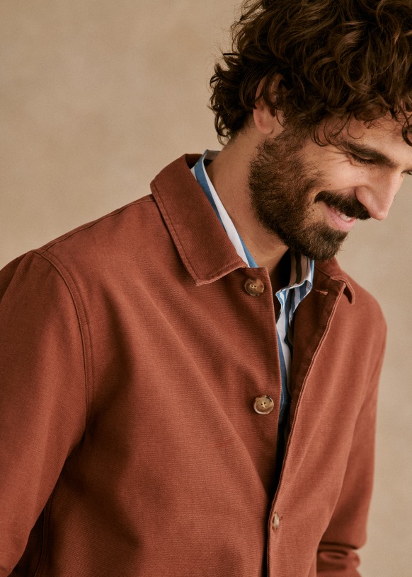 Tim Jacket - Green - Organic Cotton - Octobre Éditions