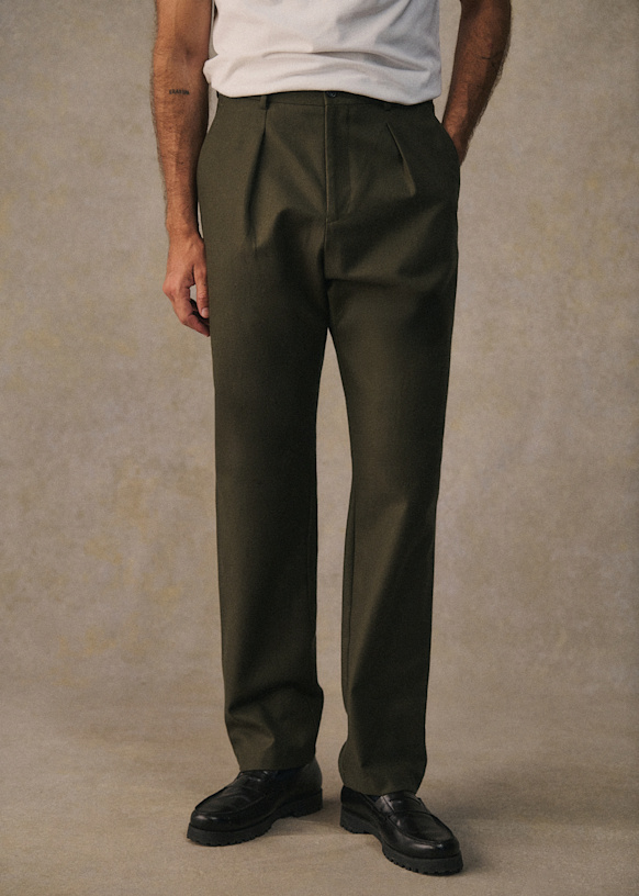 Bennor Suit pant - Navy - Wool - Octobre Éditions