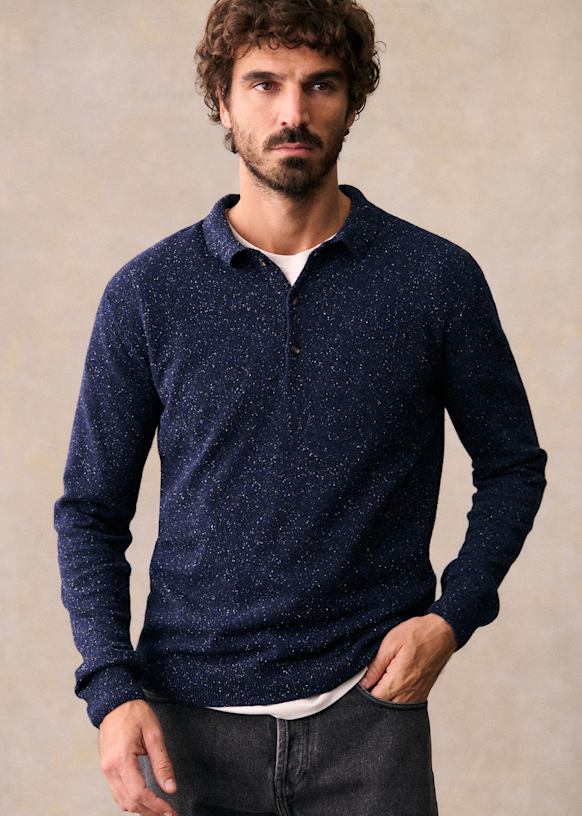 Mike Sweater - Speckled brown - Wool - Octobre Éditions