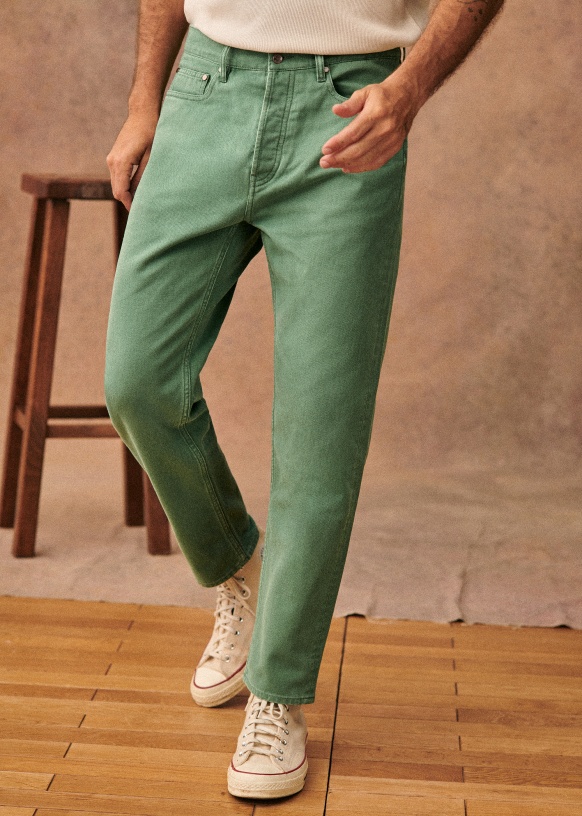 Pantalon Swan - Denim Clair - Coton - Octobre Éditions