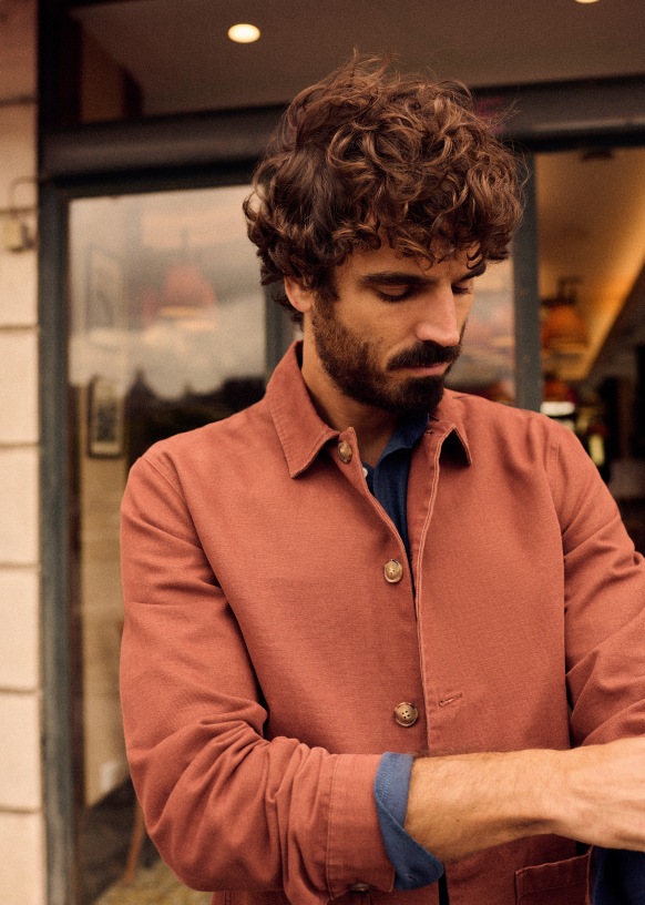 Tim Jacket - Vintage Blue - Organic Cotton - Sézane