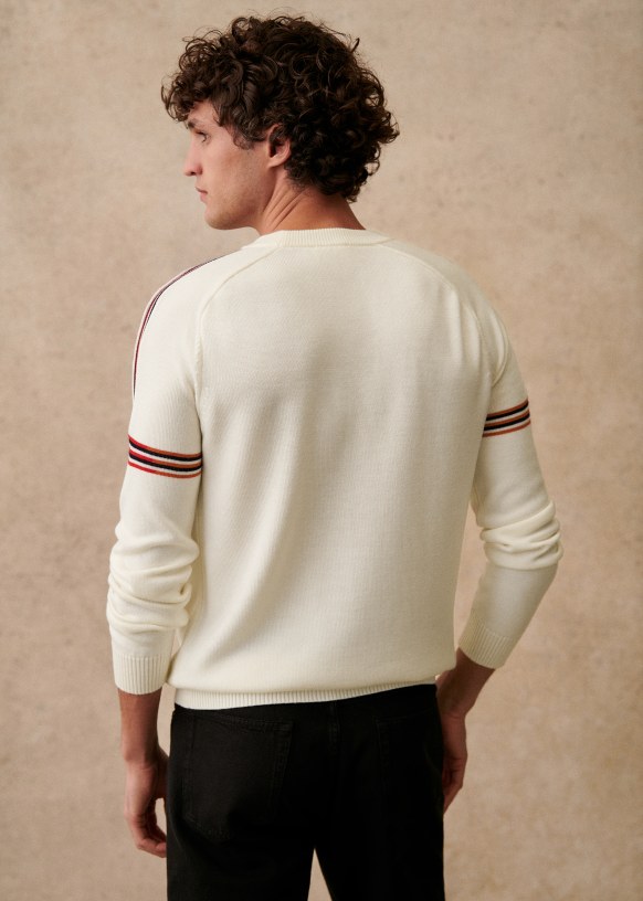 Pull Coper - Ecru - Laine Mérinos - Octobre Éditions