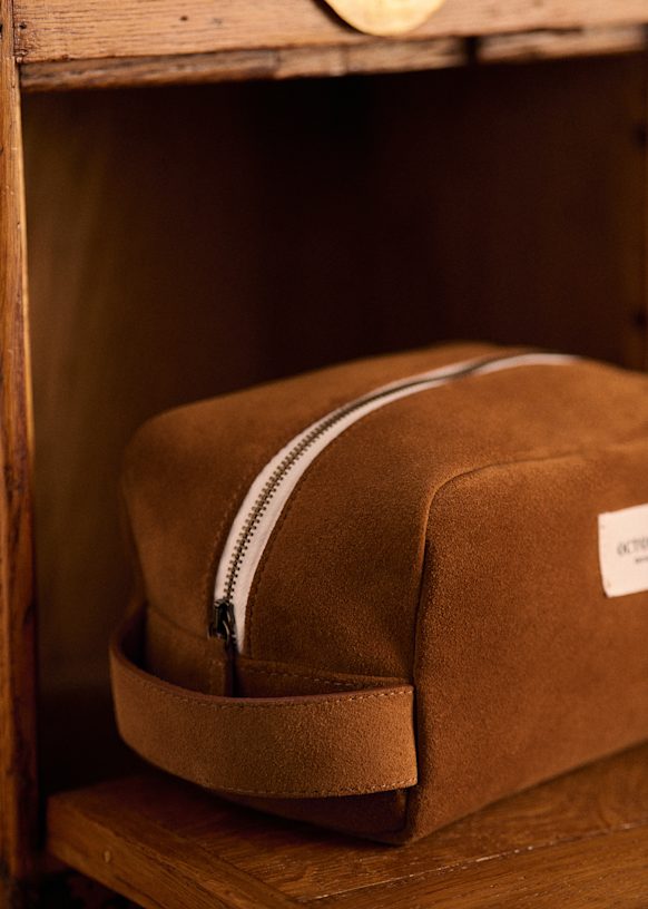 Twyman Leather Toiletry Bag - Camel - Sézane