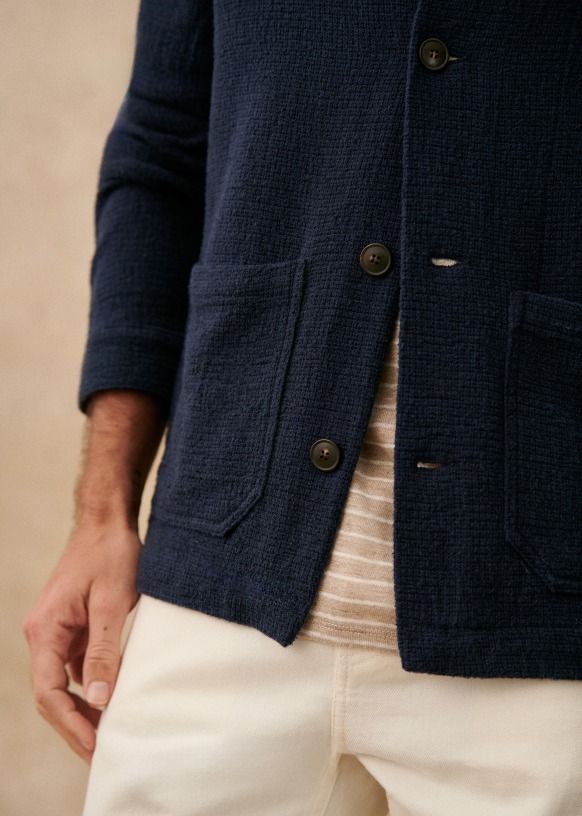 Irwin Jacket - Steel Blue - Linen - Sézane