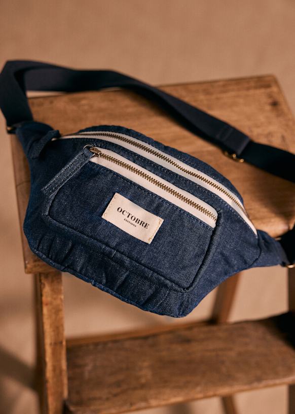 Ember crossbody pouch - Blue - Cotton - Sézane