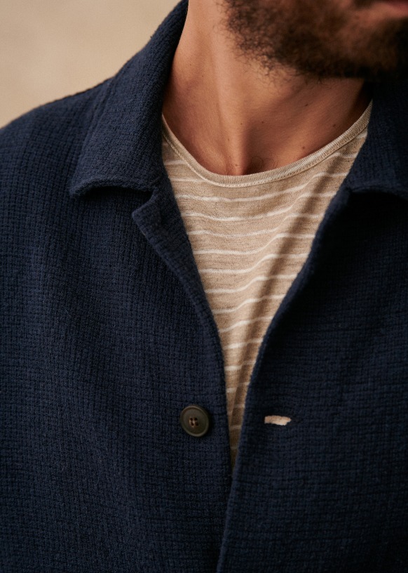 Irwin Jacket - Steel Blue - Linen - Sézane