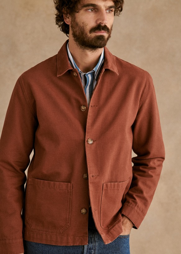 Tim Jacket - Green - Organic Cotton - Octobre Éditions