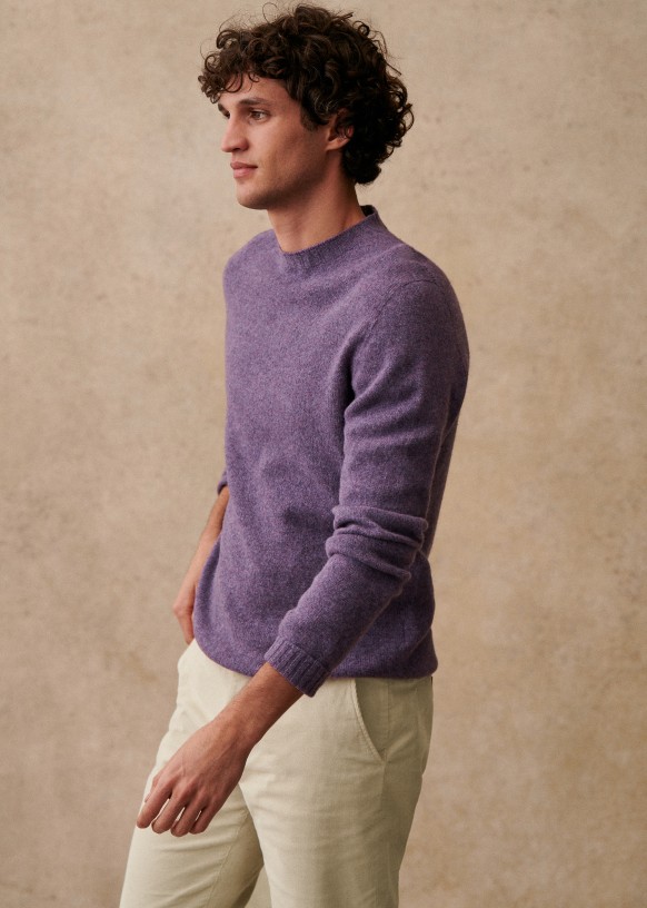 Alex Sweater - Purple - Wool - Octobre Éditions