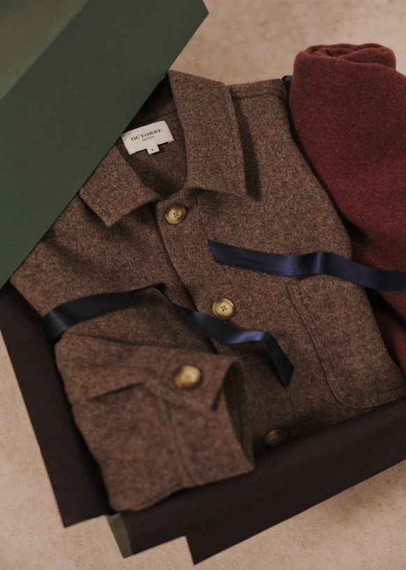 Chaqueta COFFRET ESSENTIELS - Beige - Lana - Sézane