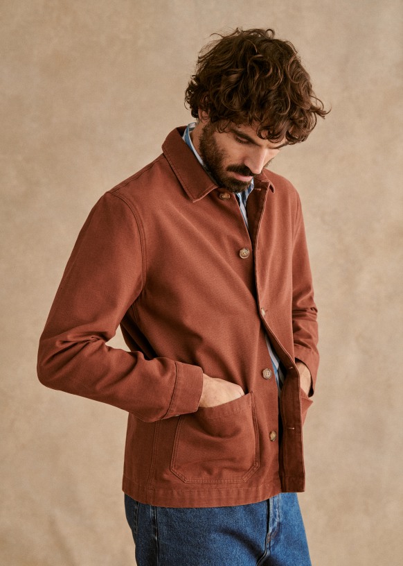 Tim Jacket - Green - Organic Cotton - Octobre Éditions