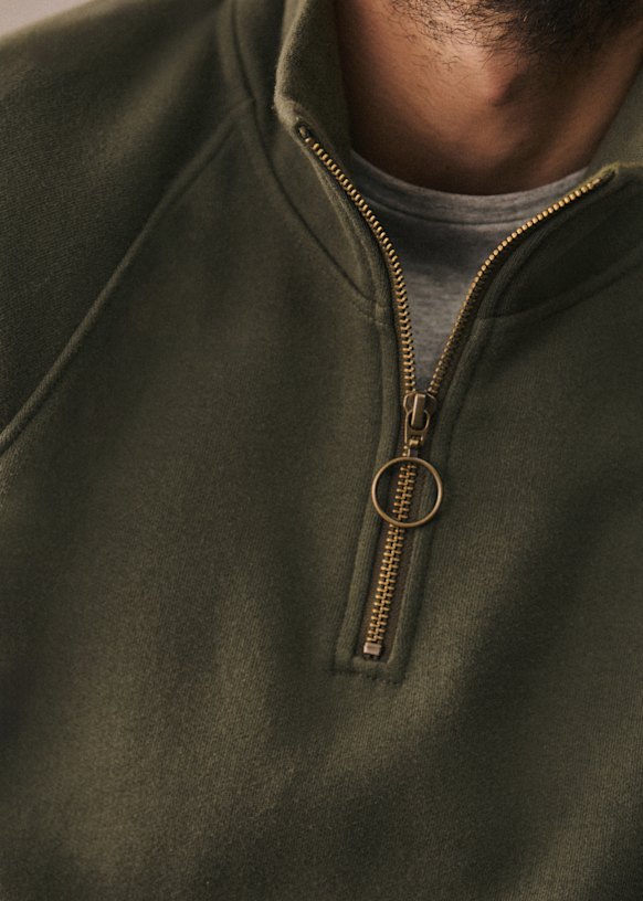 Howler Sweat-Shirt - Dark Green - Organic Cotton - Octobre Éditions
