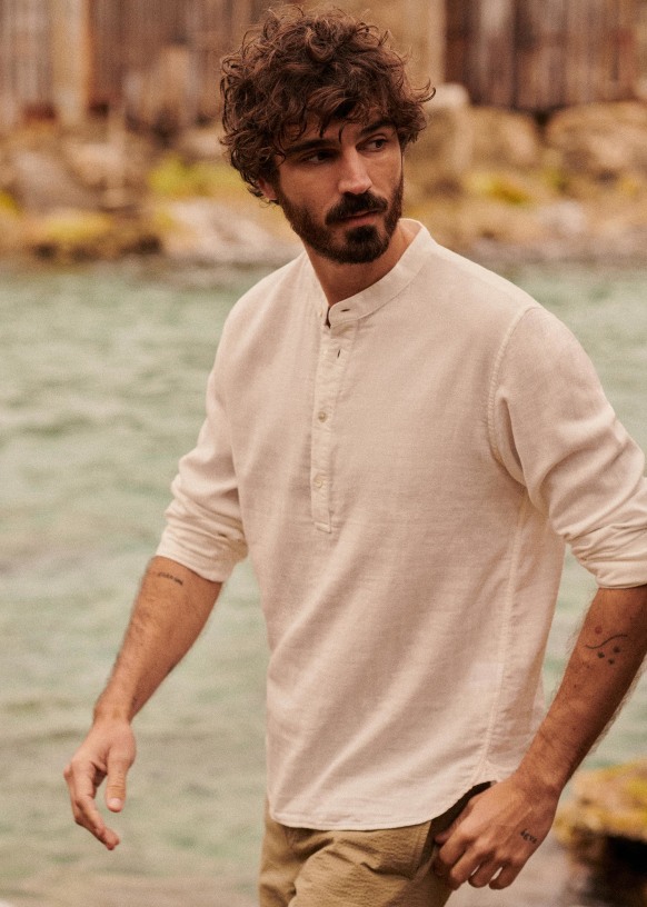 Buster Shirt - White - Cotton - Octobre Éditions