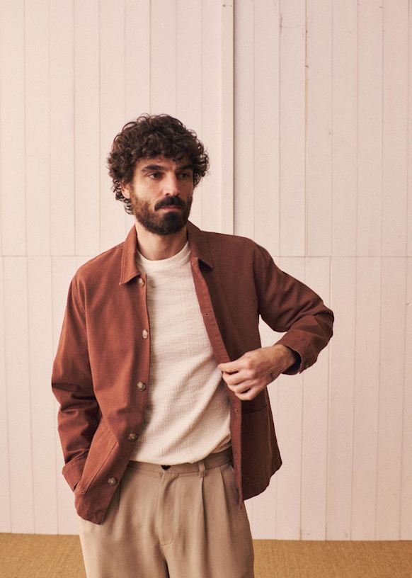 Tim Jacket - Green - Organic cotton - organic textile - Octobre Éditions