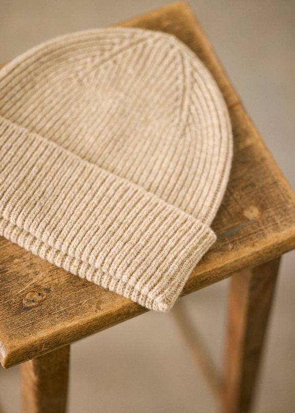 Turner Hat - Mottled Beige - Wool - Sézane