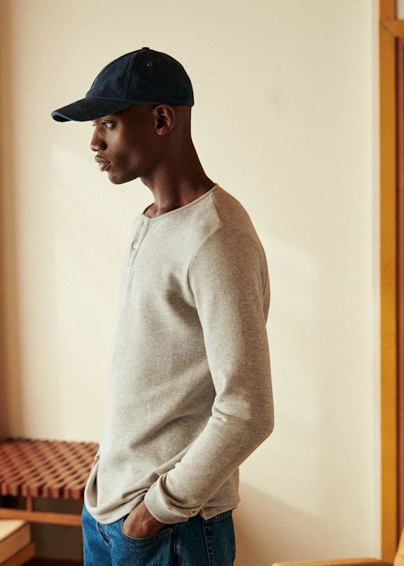 Spike Henley - Grey - Cotton - Sézane