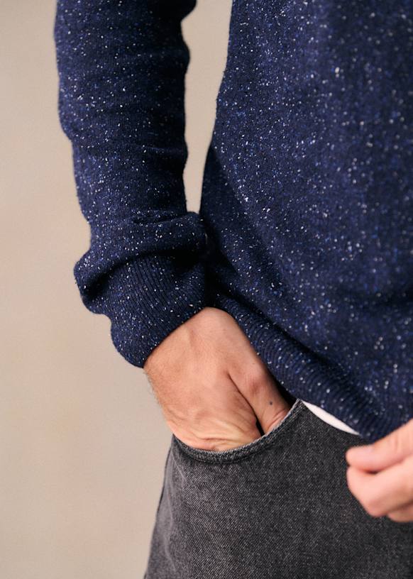 Mike Sweater - Speckled brown - Wool - Octobre Éditions