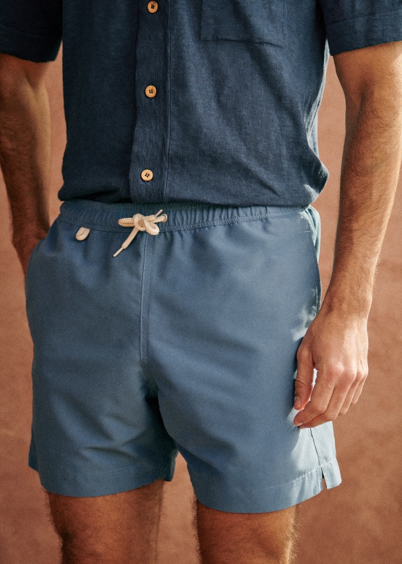 Rob Swim Shorts - Navy - Polyamide - Sézane