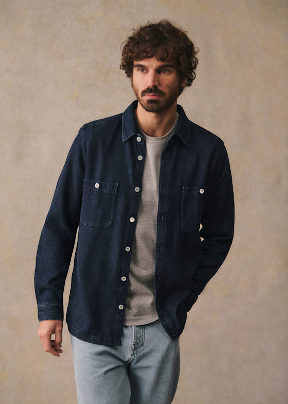 Camicetta Claggan Denim - Blu denim - Lyocell - Sézane