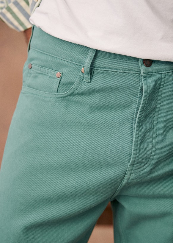 Pantalon Swan - Denim Clair - Coton - Octobre Éditions