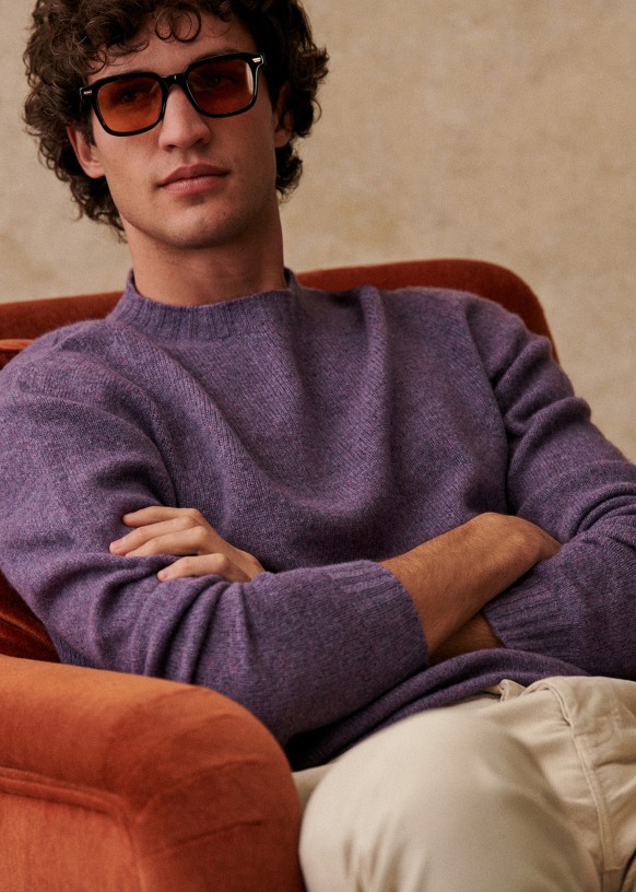Alex Sweater - Purple - Wool - Sézane