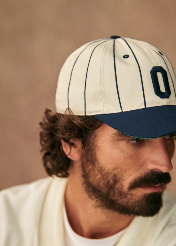 Onyx Hat - Ecru / Navy - Polyester - Sézane