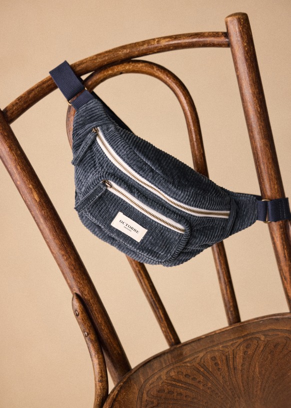 Ember Pouch - Big Rib Navy - Sézane