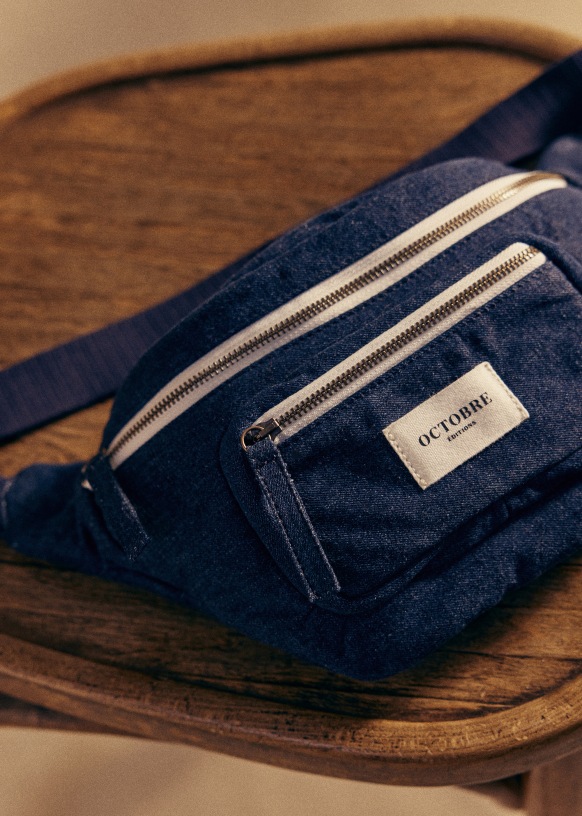 Ember crossbody pouch - Denim - Cotton - Octobre Éditions