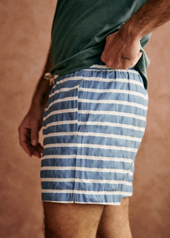 Rob Swim Shorts - Navy - Polyamide - Sézane