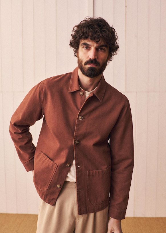 Tim Jacket - Green - Organic cotton - organic textile - Octobre Éditions
