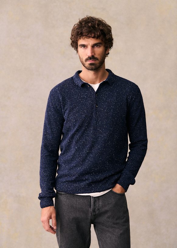 Mike Sweater - Speckled brown - Wool - Octobre Éditions