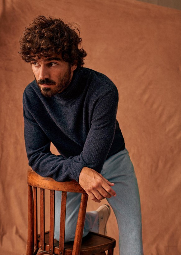 Jersey Kyle - Azul Jaspeado - Lana - Sézane