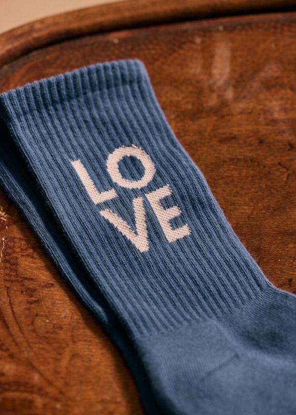 Love Socks - Blue - Organic Cotton - Sézane