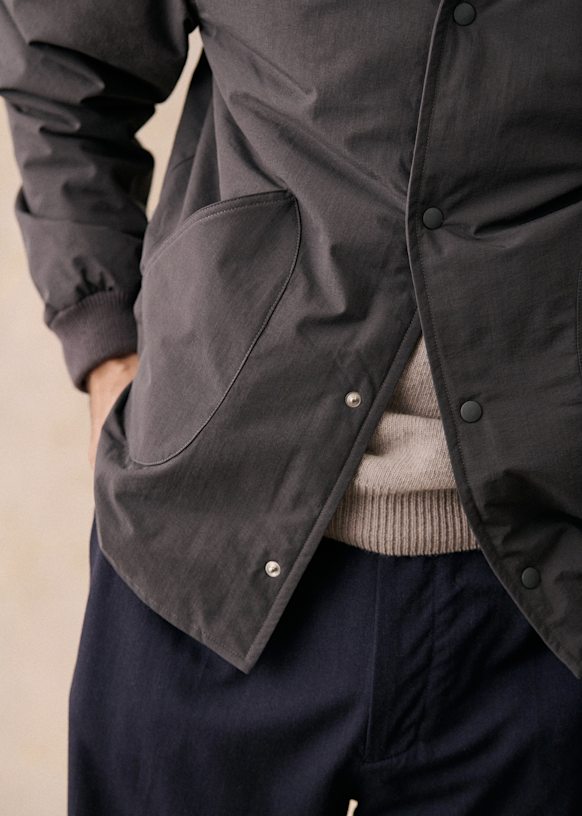 Declan Blouson - Charcoal Grey - Polyamide - Sézane