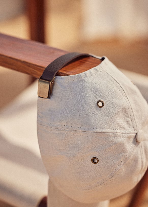 Chase Linen cap - Natural Beige - Linen - Sézane