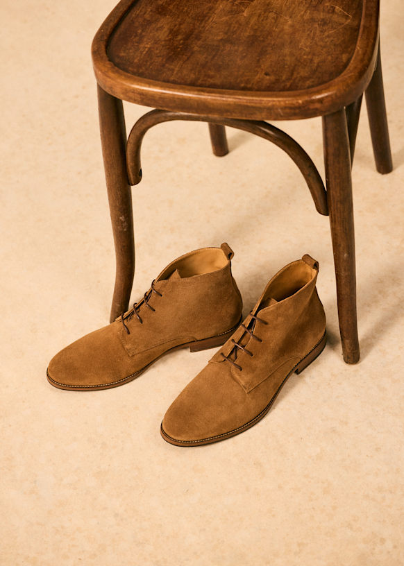 Chukka John Boots - Camel Suede - Bovine leather - Sézane