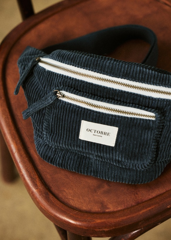Ember crossbody pouch - Big Rib Navy - Sézane