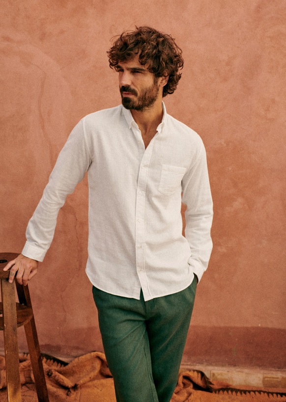 Luke Shirt - White - Cotton - Sézane