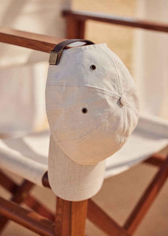 Chase Linen cap - Natural Beige - Linen - Sézane
