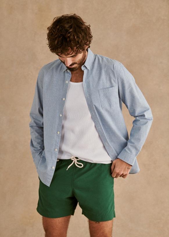 Rob Swim Shorts - Navy - Polyamide - Sézane